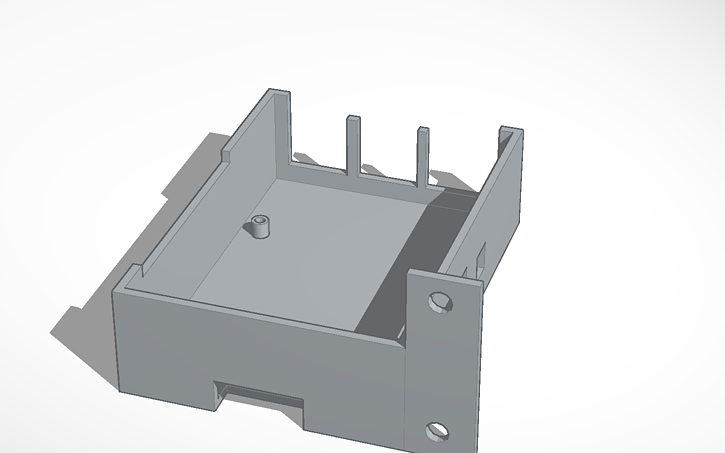 3D design Raspberry Pi B+ Rack Mount - Right Rack - Tinkercad