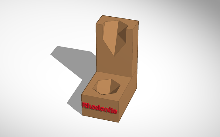 3D design Crystal Display Stand - Tinkercad