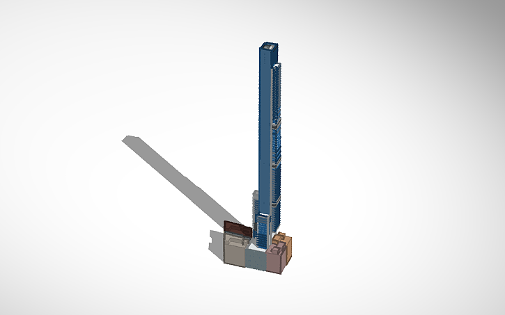 3D design Central Park Tower - Tinkercad