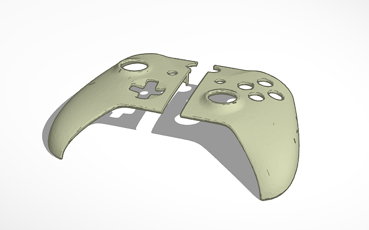 3D design xbox one controller faceplate - Tinkercad
