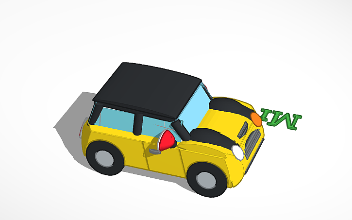 3D design mr beans mini cooper - Tinkercad