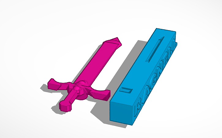 3D design Ike's Sword Ragnell (Fire Emblem Path of Radience) | Tinkercad 3D design Ike's Sword Ragnell (Fire Emblem Path of Radience) | Tinkercad