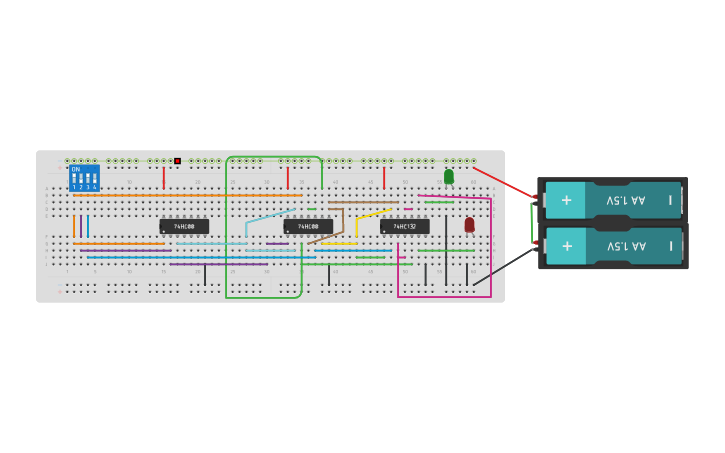 Circuit Design Full Subtractor Tinkercad