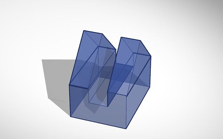 3D design Slotted Triangle - Tinkercad