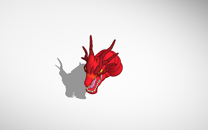 3d Design Dragon Head Copyable Tinkercad 