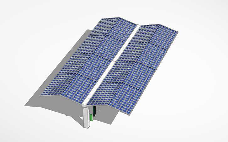 3D design Solar powered EV charging station - Tinkercad