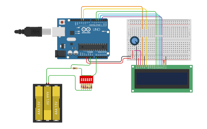 Circuit design Ohmetro para plaza | Tinkercad