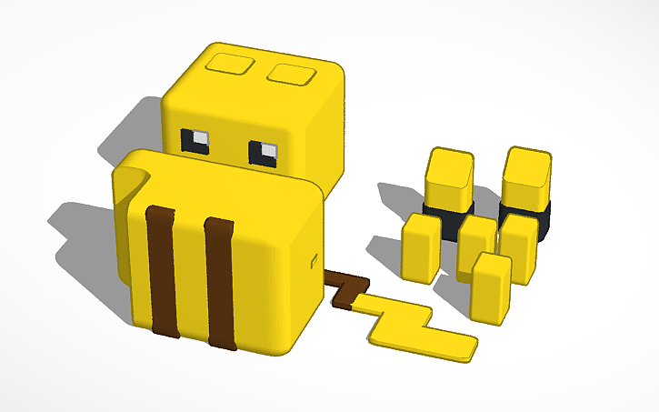 3D design Blocky Pikachu | Tinkercad