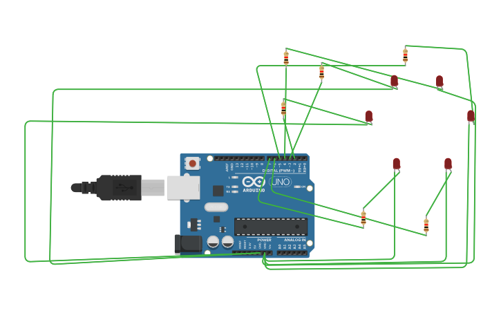 Circuit Design Circular Pattern Tinkercad