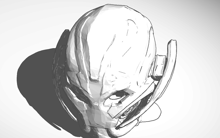 3D design Ultron Head - Tinkercad