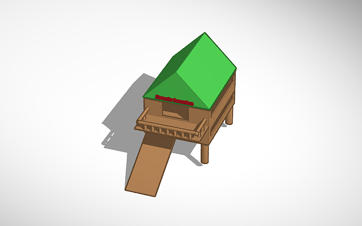 3D design Cat house - Tinkercad
