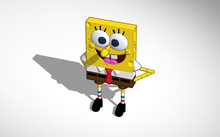 3D design Spongebob Squarepants - Tinkercad