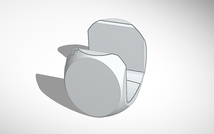 3D design Notch cover - Tinkercad