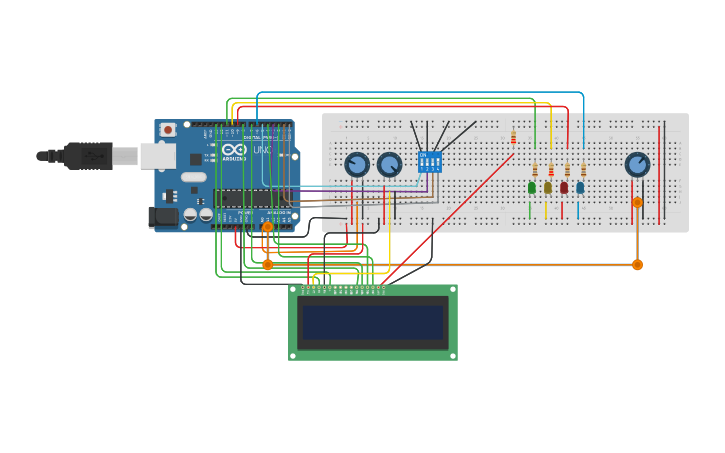Circuit design PH LCD | Tinkercad