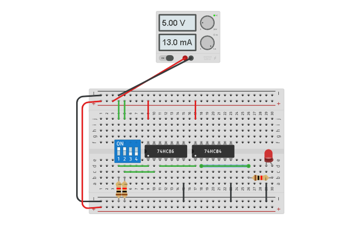 Circuit design Logic Gates: XNOR Gate | Tinkercad Circuit design Logic Gates: XNOR Gate | Tinkercad