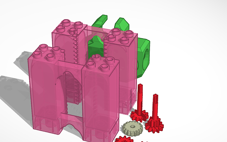3D design Lego Duplo Elevator | Tinkercad