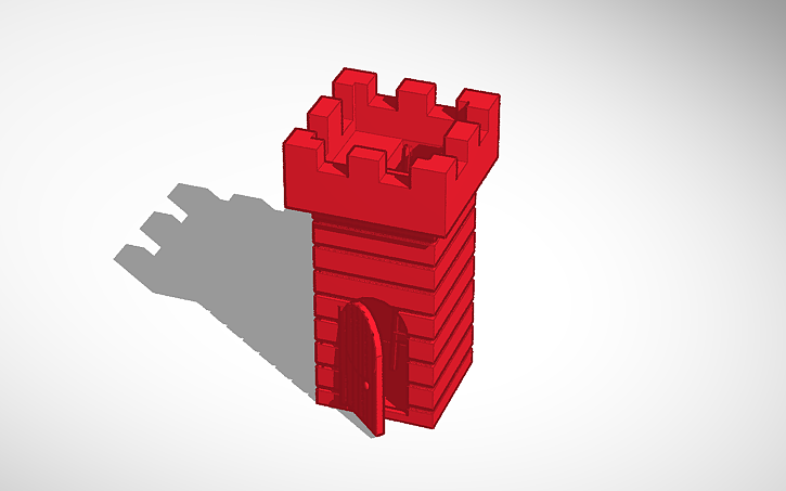 3D design guard tower | Tinkercad