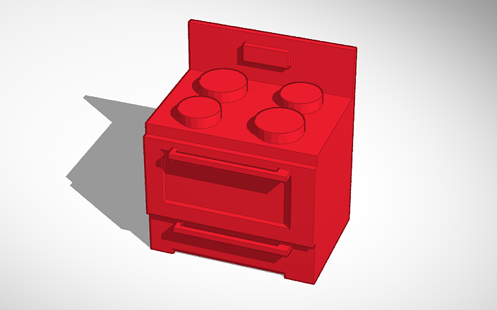 3D design stove - Tinkercad