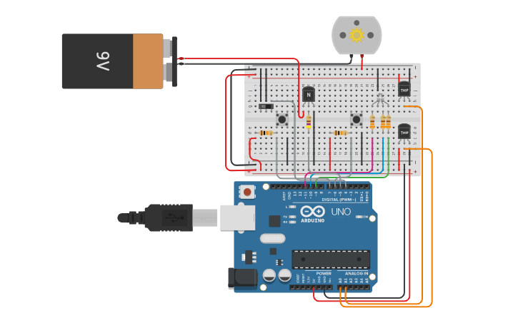 Circuit design Copy of code - Tinkercad