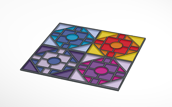 3D design Glass Windows - Tinkercad