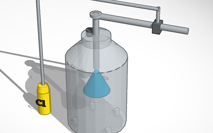 3D design Tanque de aquecimento de agua - Tinkercad