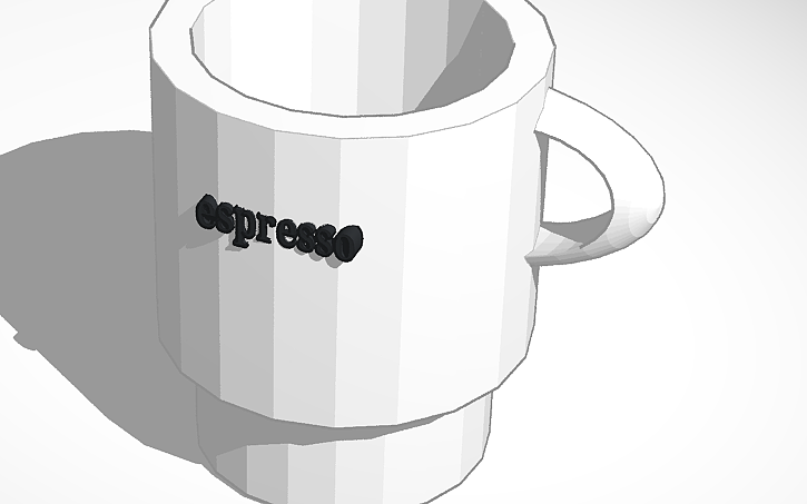 3D design Espresso mug | Tinkercad