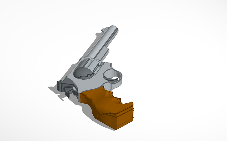 3D design colt 45. six shooter - Tinkercad