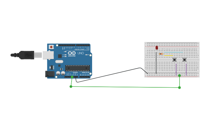 Circuit design Push button - Tinkercad Circuit design Push button - Tinkercad