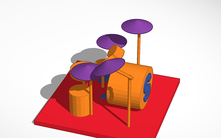 3D design Drums - Tinkercad