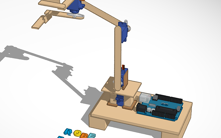 3D design Robotic arm 🤖 - Tinkercad