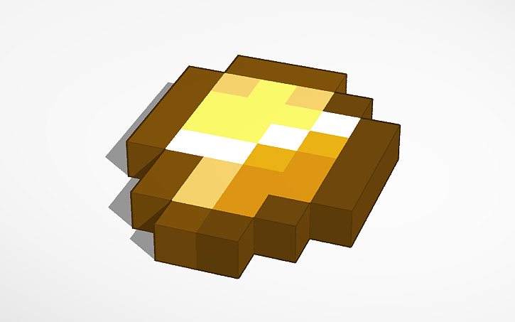 3D design Gold Nugget Minecraft Minecraft Minecraft Minecraft Minecraft - Tinkercad