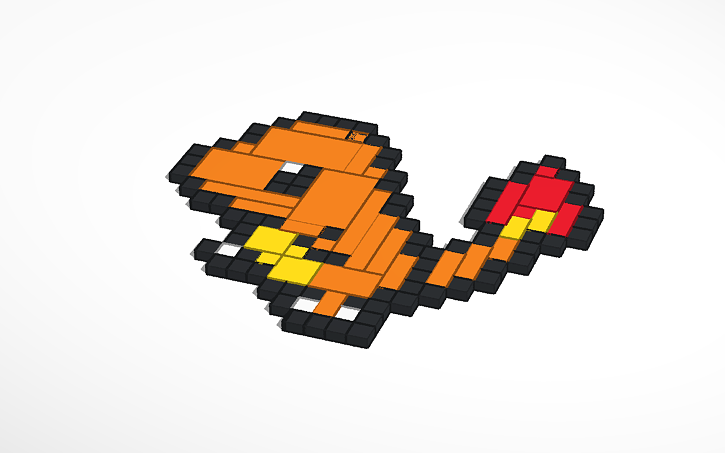 3D design Charmander - Tinkercad