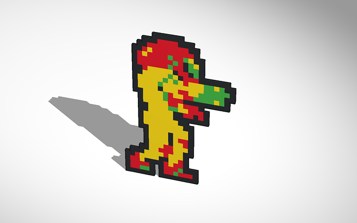 3D design Pixel Samus | Tinkercad
