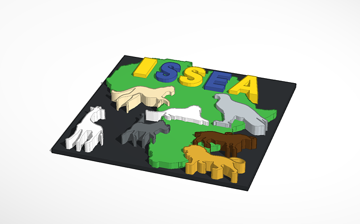 3D design ISSEA Logo | Tinkercad