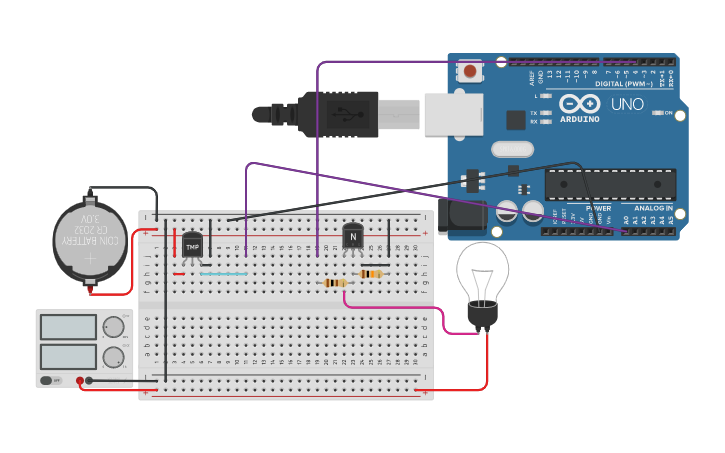 Circuit design Suhu On-Off Arduino Uno | Tinkercad