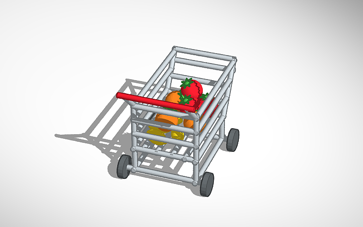 3D design Shopping cart - Tinkercad