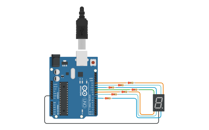 Circuit design Carruyo, Juan - Tarea Arduino Clase 3 | Tinkercad