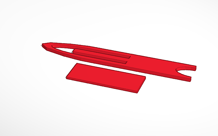 3D design 20mm Netting Needle - Tinkercad