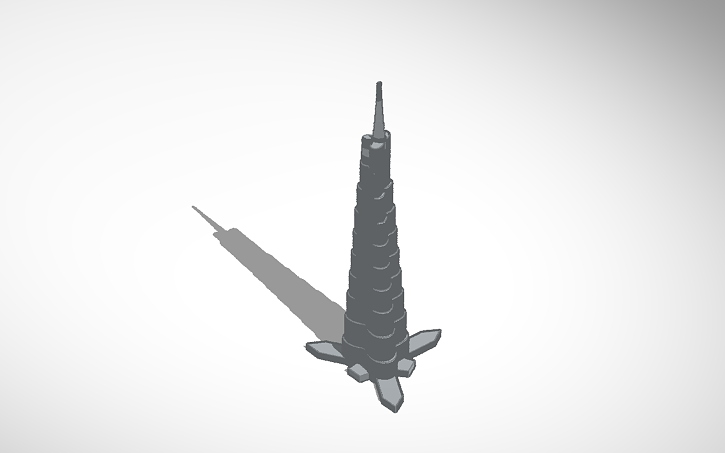 3D design sky scraper - Tinkercad