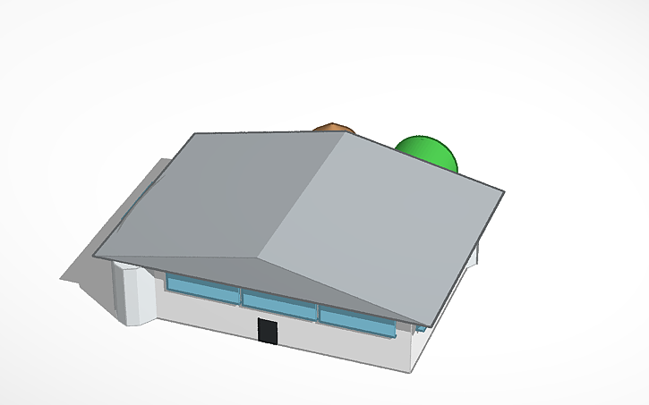 3D design simple house | Tinkercad