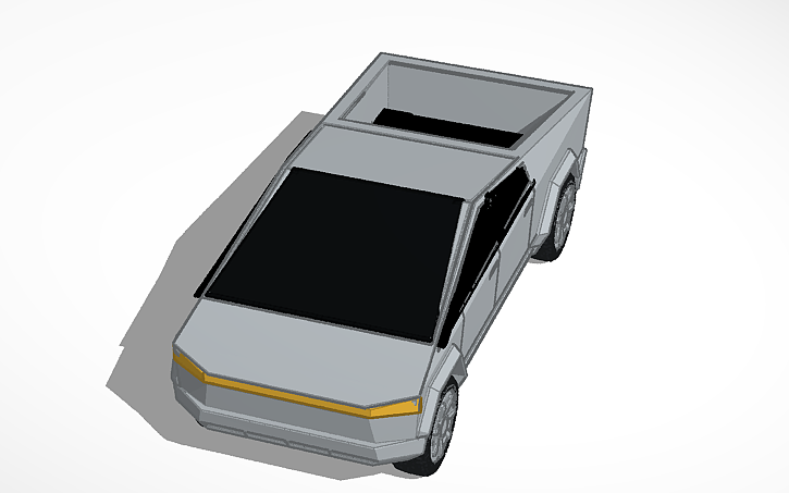 3D design Tesla Cyber Truck - Tinkercad