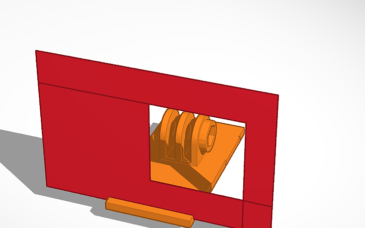 3D design nerf gopro mount for rail with protective sheild | Tinkercad