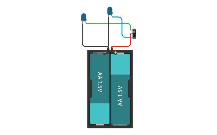Circuit Design Class Example Two Leds W A Slide Switch Tinkercad