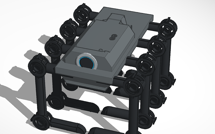 3d Design Robot Spiderfor Arduino Uno Tinkercad