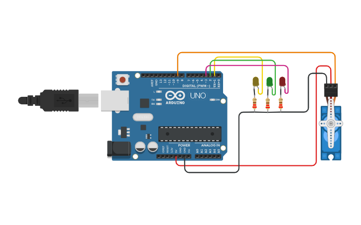 Circuit design Arduino | Tinkercad