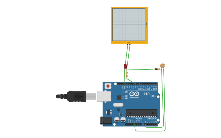 Circuit design Pulse Sensor - Tinkercad