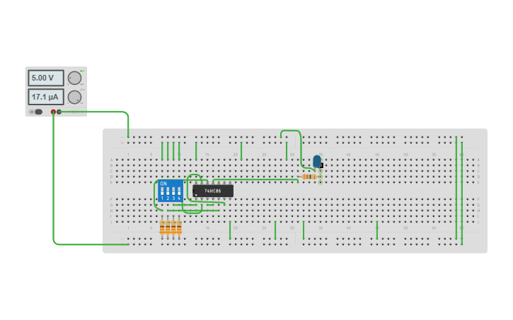 Circuit Design Ejercicio 3 Tinkercad