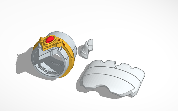 3D design gauntlet cuff, thumb plate, and hand plate: sonic and the ...
