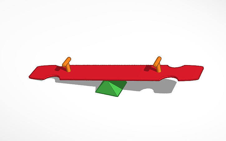 3D design Teeter Totter - Tinkercad