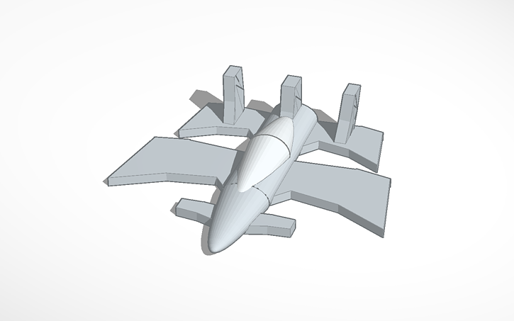 3D design Fighter Jet | Tinkercad